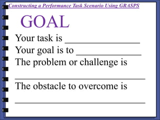 GRASP PERFORMANCE ASSESSMENT | PPTX