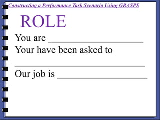 GRASP PERFORMANCE ASSESSMENT | PPTX