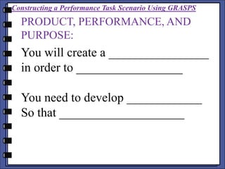 GRASP PERFORMANCE ASSESSMENT | PPTX