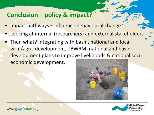 Limpopo Experience in Water and Food-Towards Research-Policy linkages ...