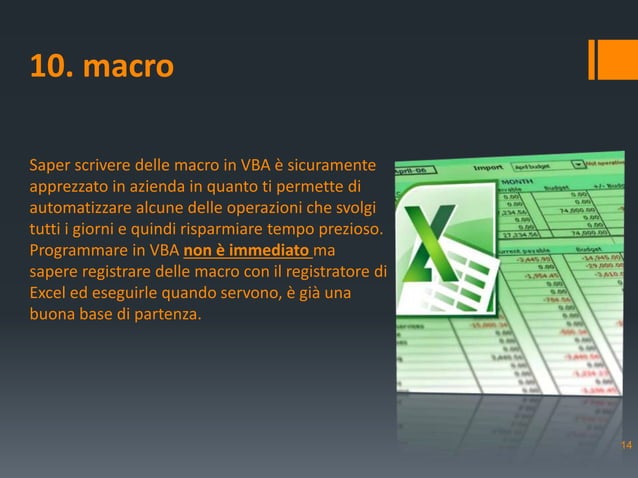 L'importanza di microsoft excel nel settore bancario | PPT