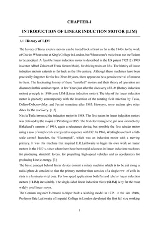 Linear Induction Motor (Electric Trains based on magnetic Levtation ...