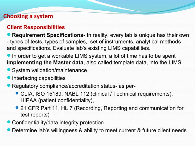 Laboratory Information Management System | PPT