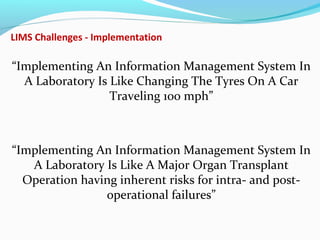 Laboratory Information Management System | PPT