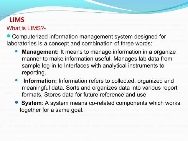 Laboratory Information Management System | PPT