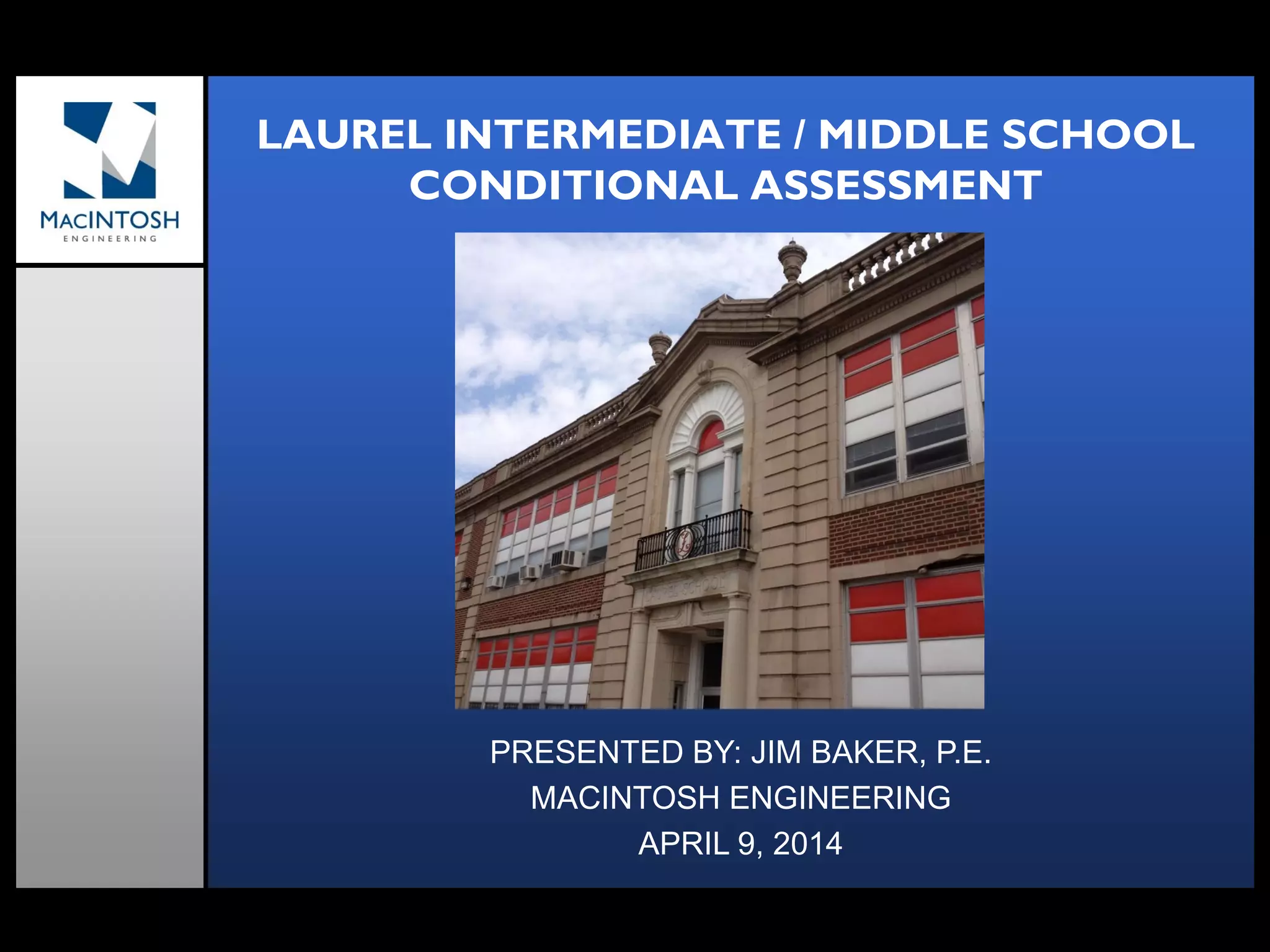 LIMS Conditional Assessment Presentation; 4-9-14 | PPT