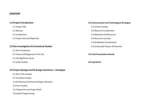 Architectural Comprehensive Design Report | PPT