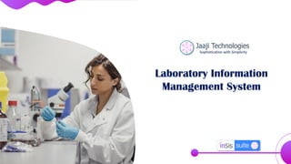 inSis suite - Laboratory Information Management System | PDF