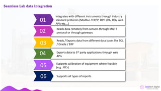inSis suite - Laboratory Information Management System | PDF