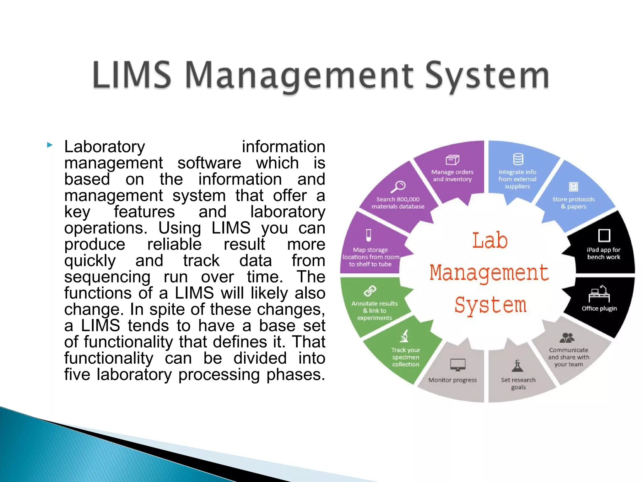 Laboratory Information Managment System | PPT