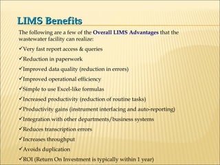 Laboratory Information Management System (LIMS) | PPT