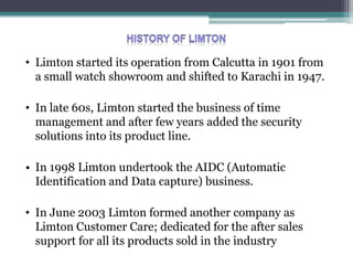 Limton Group of Companies. Marketing Plan Analysis | PPTX
