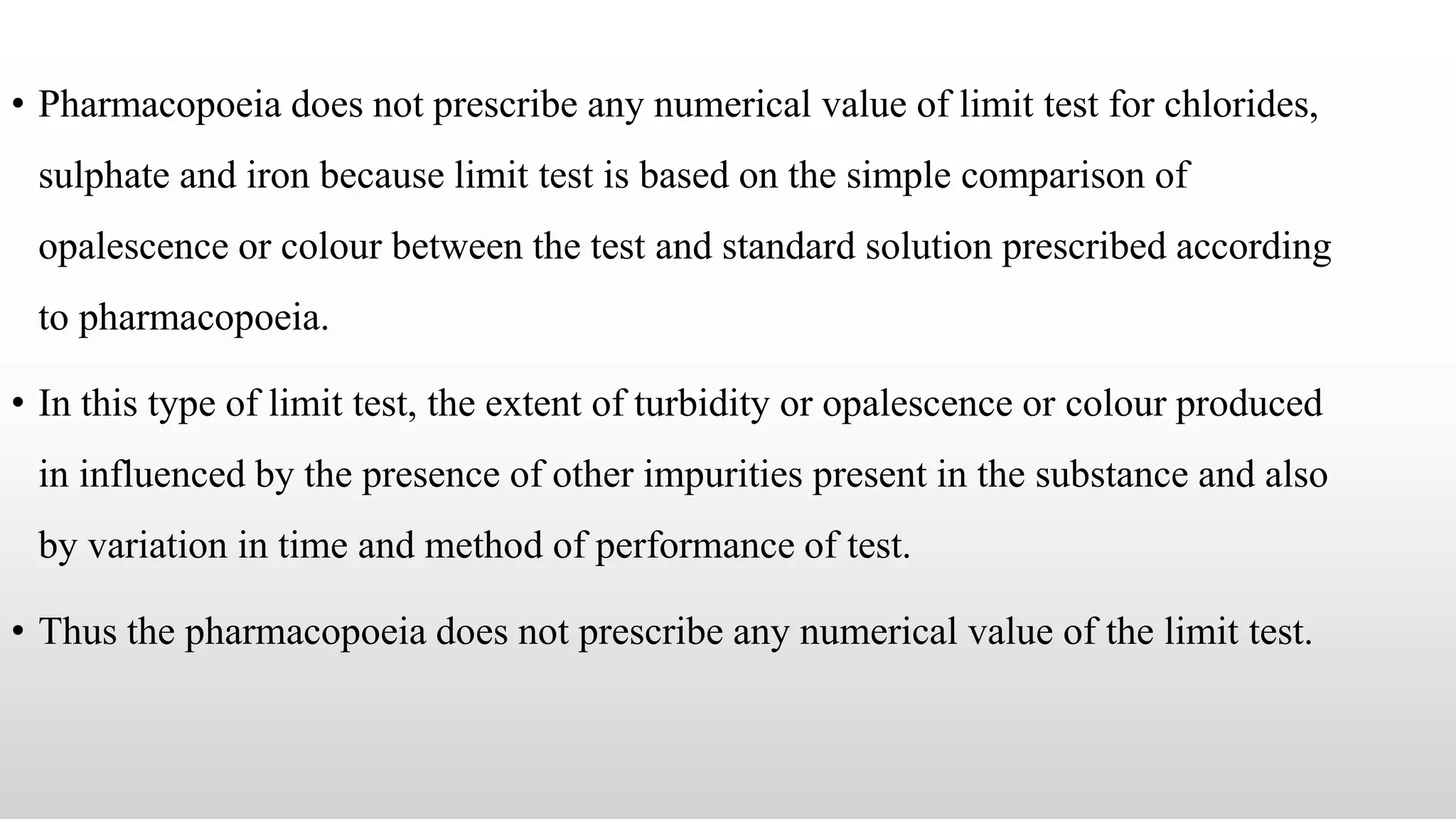 Limt test Pharmaceutical Inorganic chemistry UNIT-I (Part-III) Limit ...