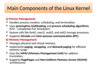 Limux Kernel Structures of real time ose | PPT