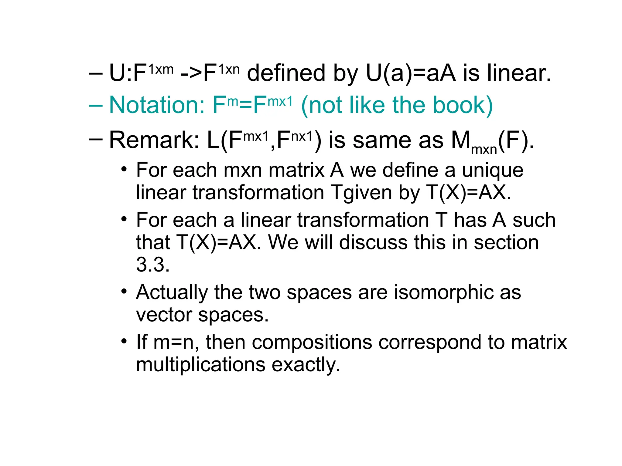 Linear Transformation Linear Algebra Pptx