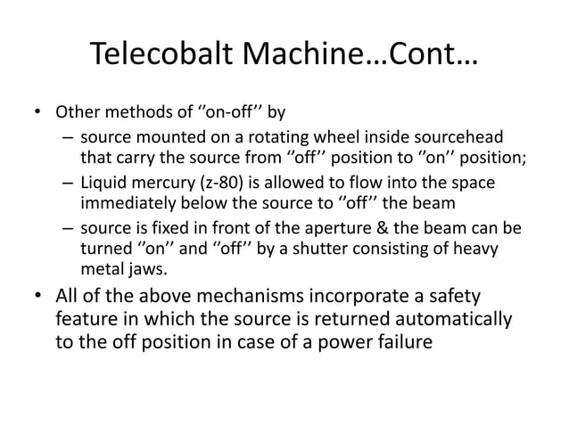 Discussion about machines of Radiotherapy: Linac cobalt 60 | PPTX
