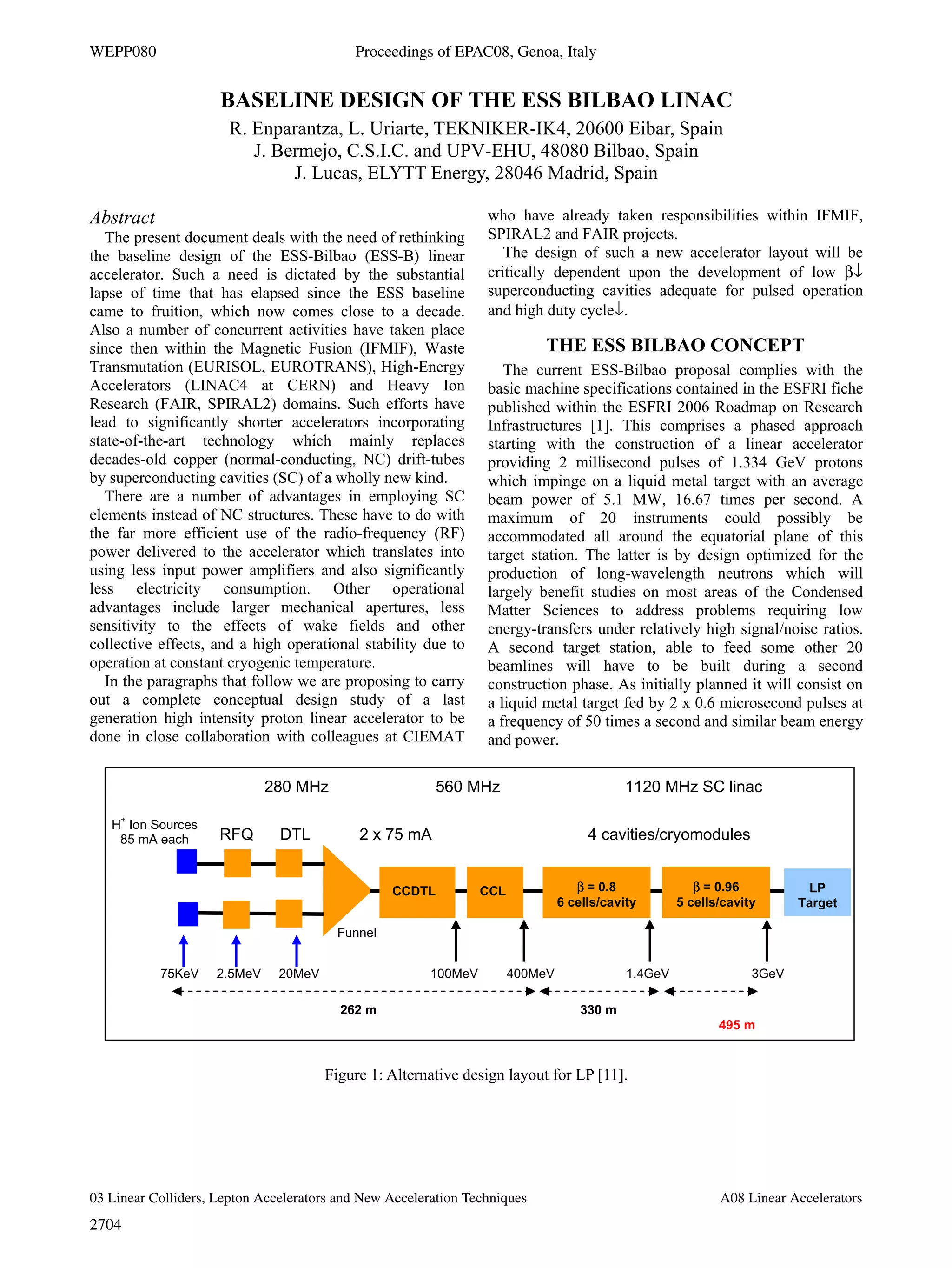 ESS Bilbao Initiative Workshop Talk. Linac Design | PDF | Physics | Science