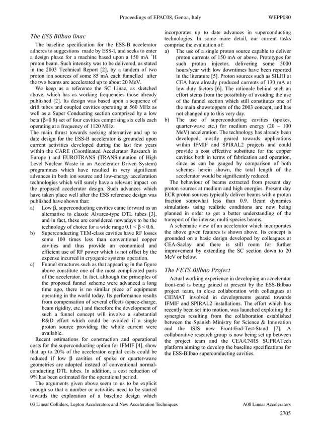 ESS Bilbao Initiative Workshop Talk. Linac Design | PDF | Physics | Science