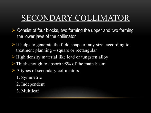 Linac Linear Accelerator Pptx