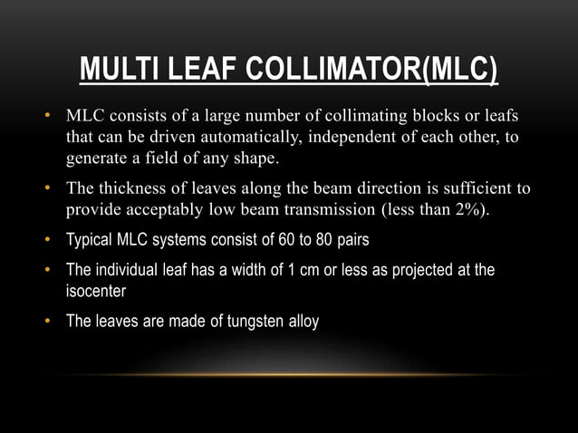 Linac Linear Accelerator Pptx