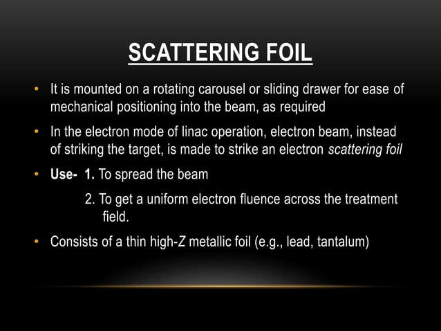 Linac Linear Accelerator Pptx