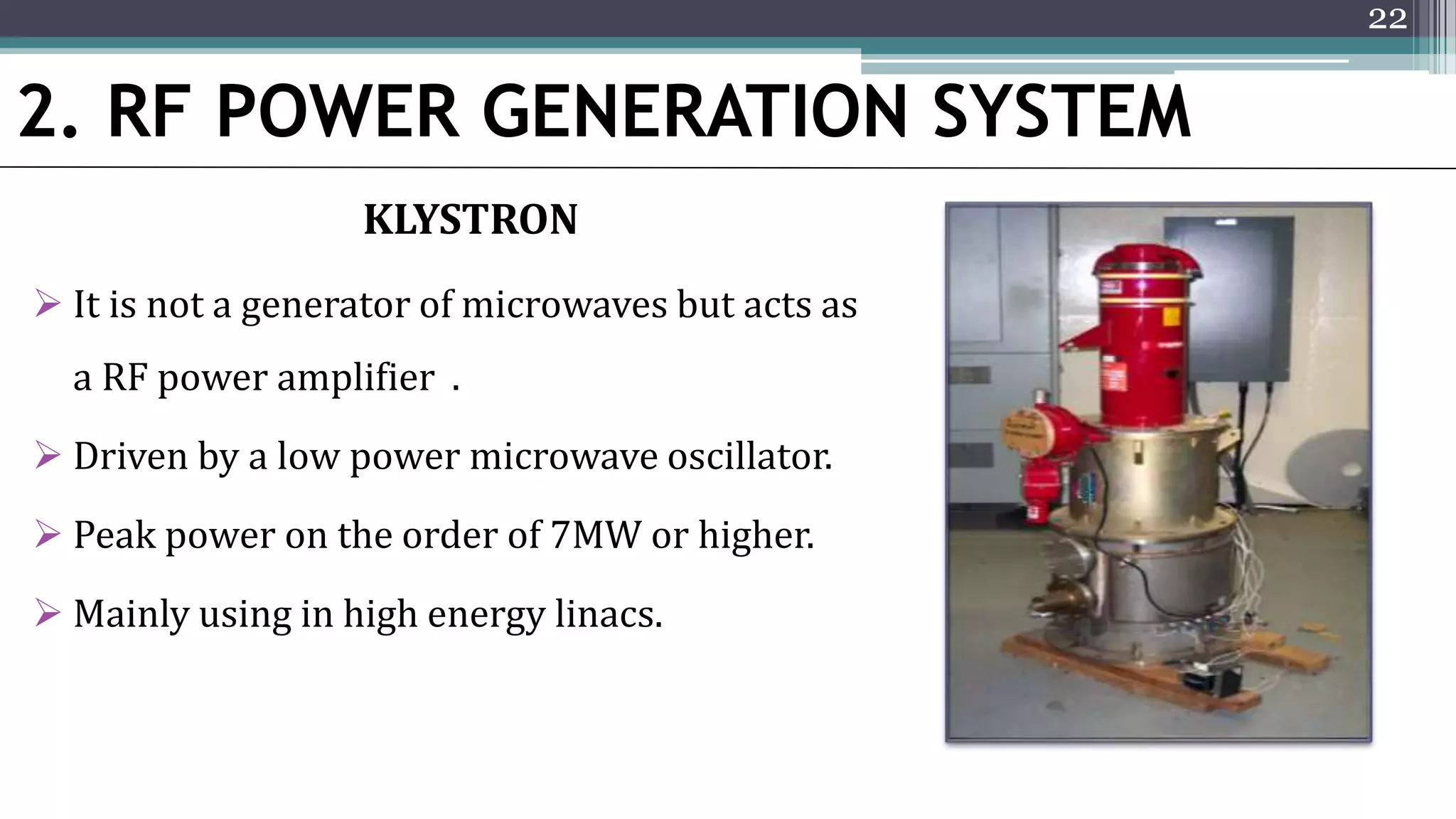 Physics and Operation of Linear Accelerator | PPTX