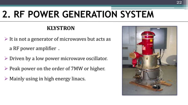 Physics and Operation of Linear Accelerator | PPTX