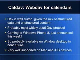 Milton Webdav Presentation for Linagora | PPT