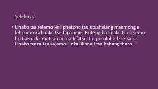 Linako tsa selemo Lesotho.pptx