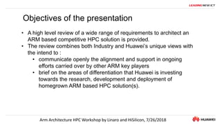 Huawei’s requirements for the ARM based HPC solution readiness - Joshua Mora | PDF