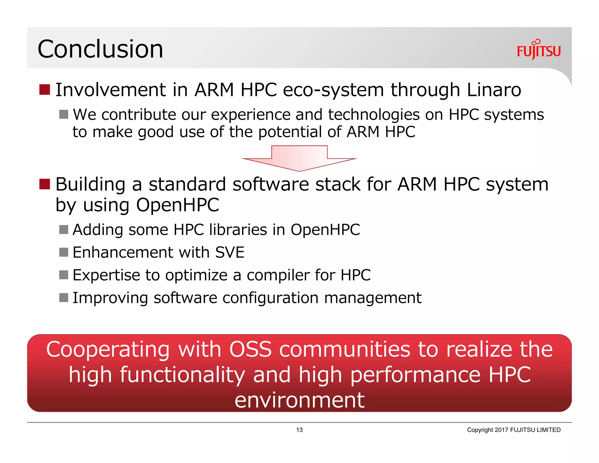 Involvement in OpenHPC | PDF