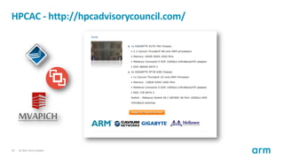 HPC network stack on ARM - Linaro HPC Workshop 2018 | PPT