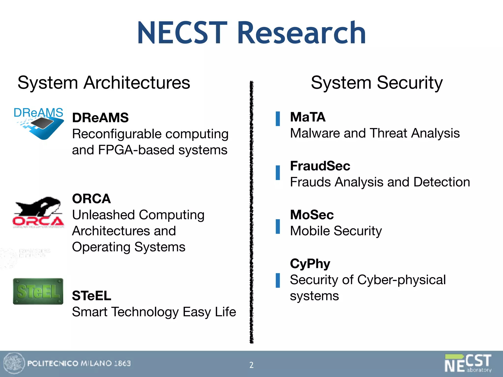 Machine Learning @NECST | PDF