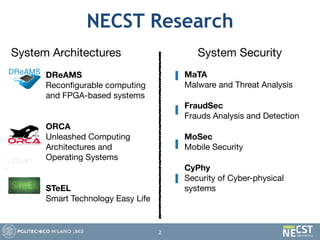 Machine Learning @NECST | PPT
