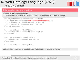 Semantic Web - OWL | PPT