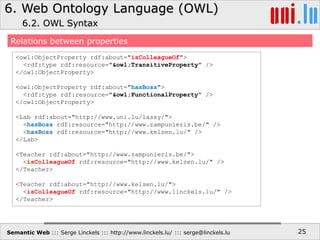 Semantic Web - OWL | PPT