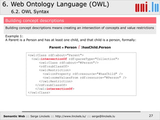 Semantic Web - OWL | PPT