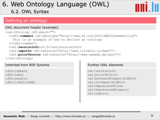 Semantic Web - OWL | PPT