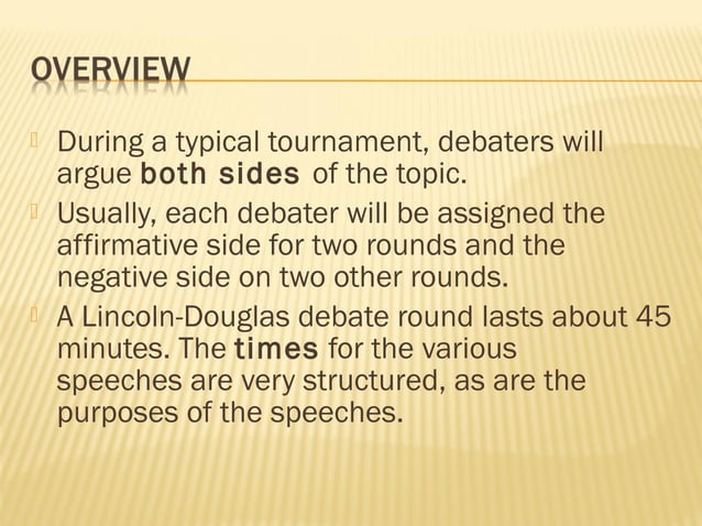 Lincoln douglas debate intro | PPT | Political Issues & policy | Politics