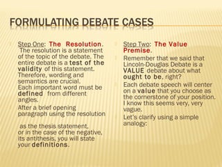 Lincoln douglas debate intro | PPT