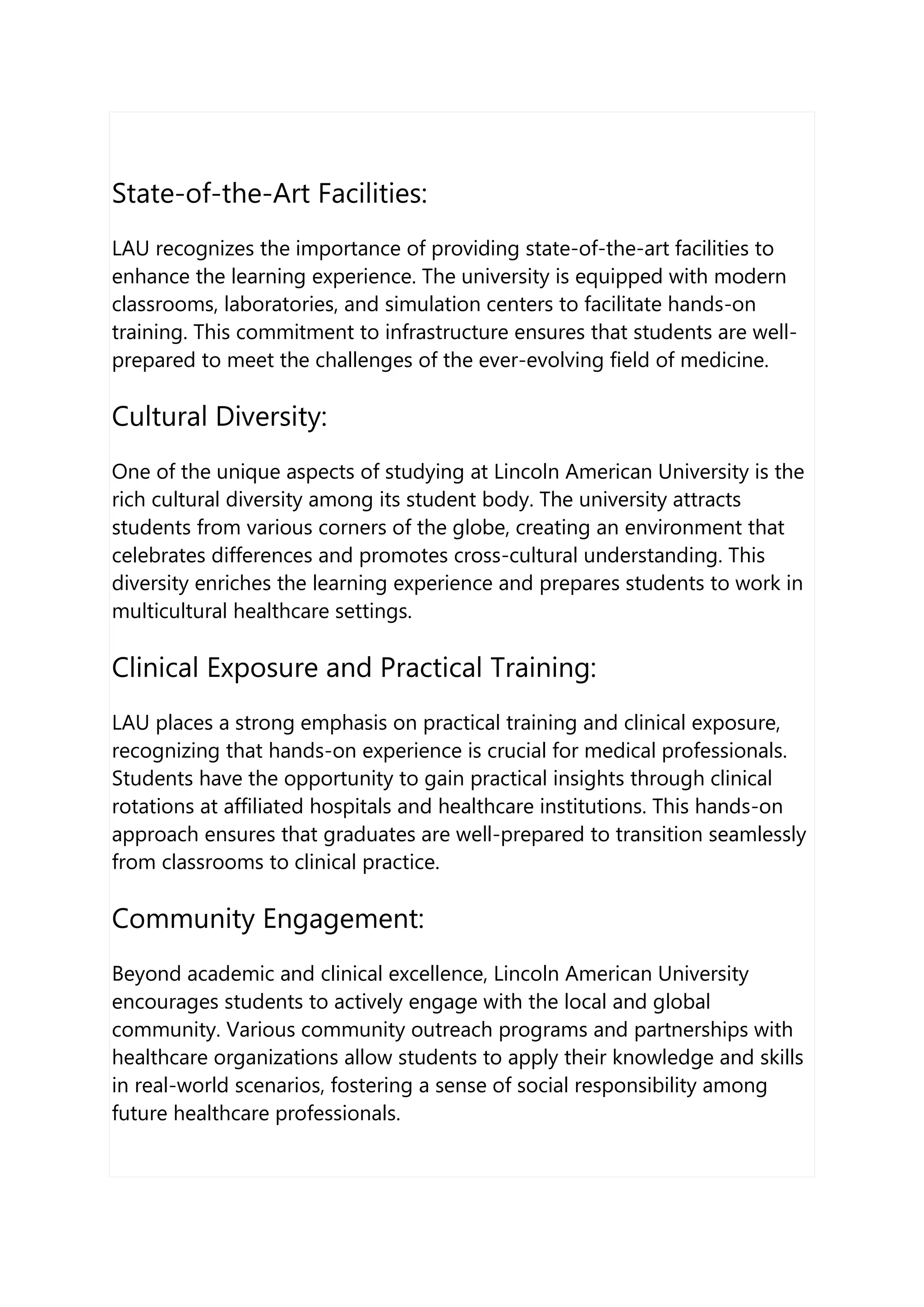 Lincoln American University Courses.docx