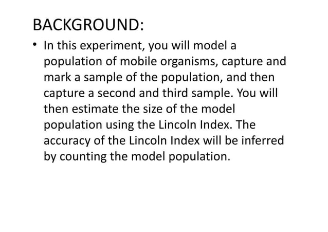 Lincoln Index | PDF