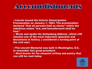 Lincoln ppt final | PPT