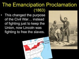 Lincoln's actions ppt | PPTX