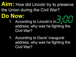 Lincoln's actions ppt | PPTX