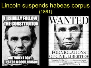 Lincoln's actions ppt | PPTX