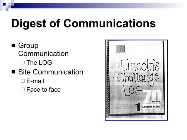 Lincoln's Challenge Presentation | PPT