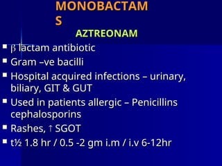 LINCOSAMIDE ANTIBIOTICS and its pharmacology.ppt