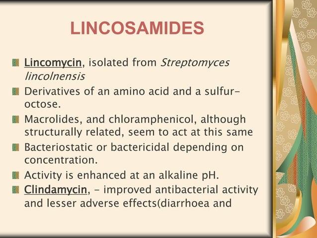 LINCOSAMIDES, GLYCOPEPTIDES AND OTHER ANTIBACTERIAL DRUGS.pptx