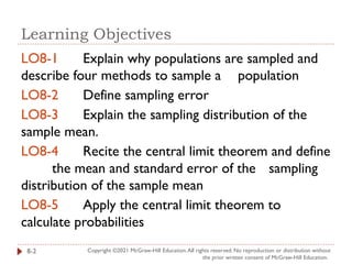 Lind_18e_Chap008_PPT sampling, sampling methods and cebtral limit theory | PPTX